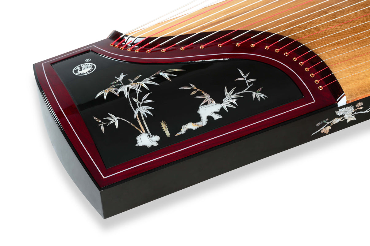 Series 7 | 790 Zhuque "Scarlet Bird" 63in Rosewood Carved Guzheng 朱雀16 ...