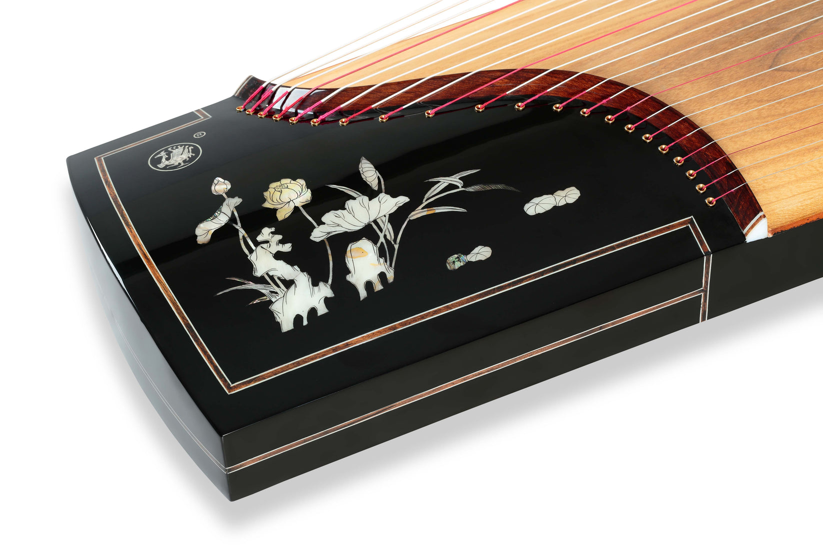 Series 6 | 690A Zhuque "Scarlet Bird" 63in Rosewood Carved Guzheng 朱雀1 ...