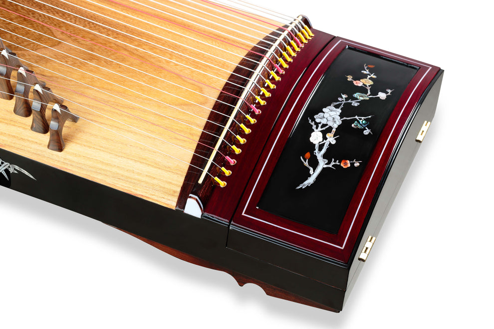 Series 7 | 790 Zhuque "Scarlet Bird" 63in Rosewood Carved Guzheng 朱雀16 – Guzheng World